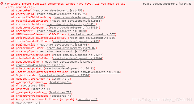 React 之 Error: Function components cannot have refs. Did you mean to use React.forwardRef()?解决办法 ...