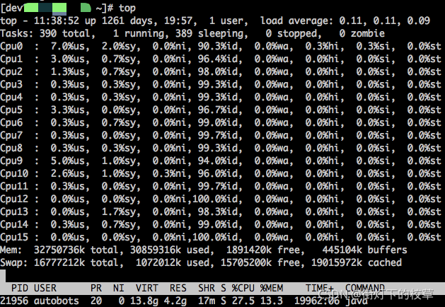 【JVM调优】Linux top 命令详解_jvm top 指令怎么用的-CSDN博客