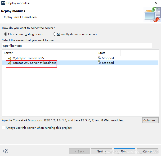 MyEclipse2017新建Web项目并运行_myeclipse的manage deployment-CSDN博客