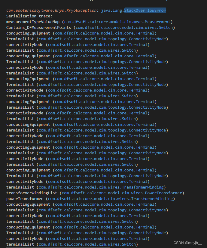 处理StackOverflowError 异常_process ie tcrinated due to stackoverflovexcopticn-CSDN博客
