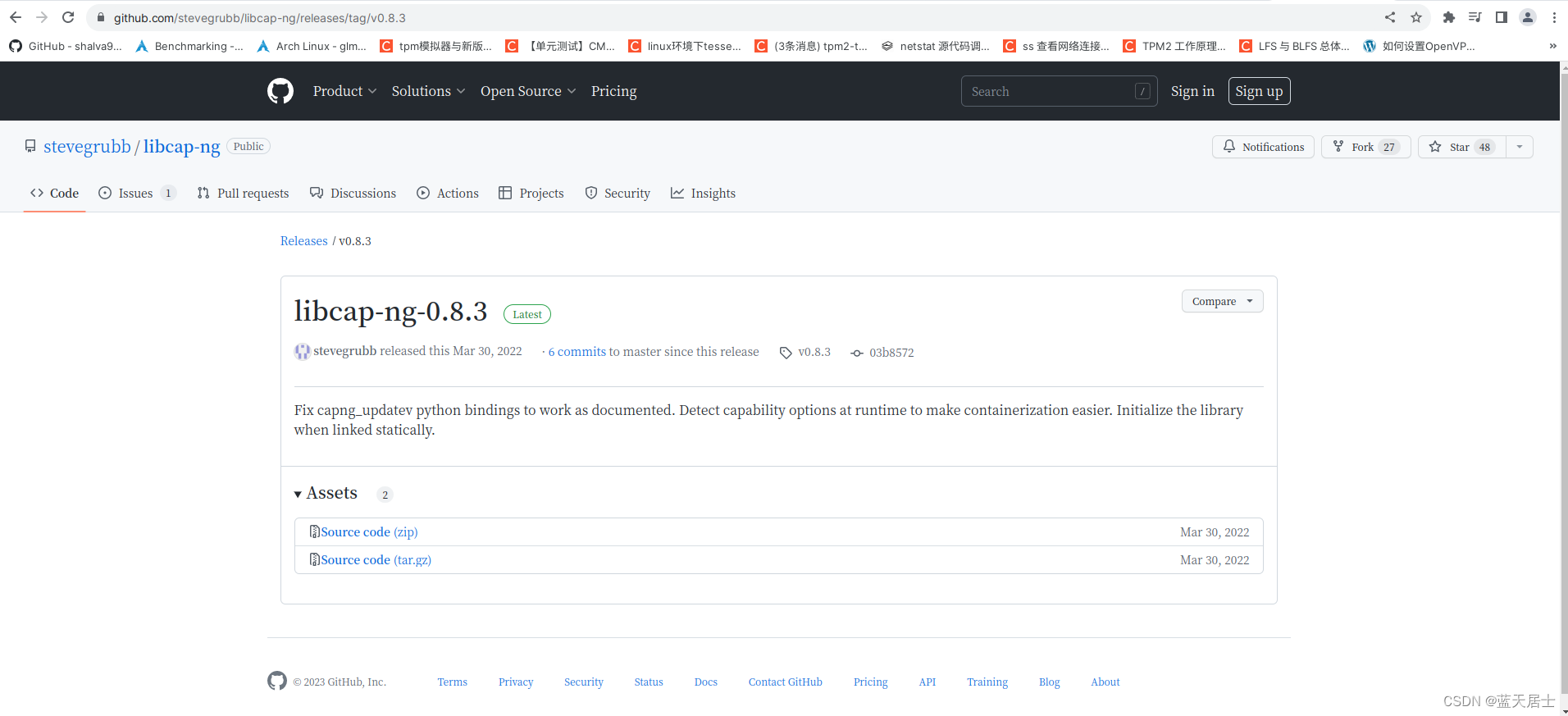 SELinux零知识学习五、libcap-ng源码下载、编译和安装-CSDN博客