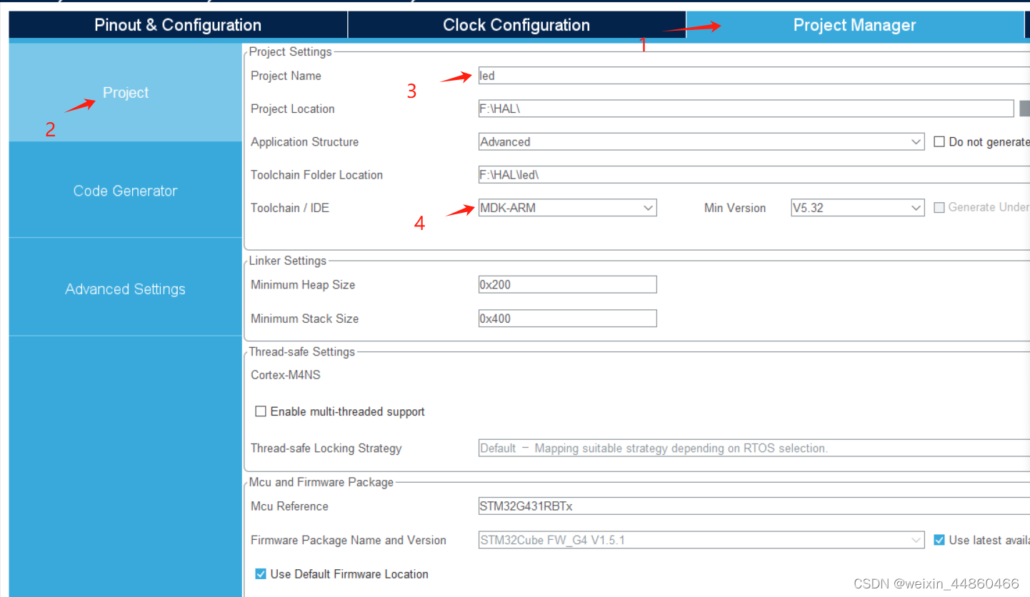 蓝桥杯STM32 G431 hal库开发速成——GPIO输出——LED_proteus stm32g431-CSDN博客