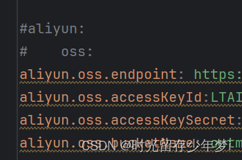 springboot报错Access key id should not be null or empty.]-CSDN博客