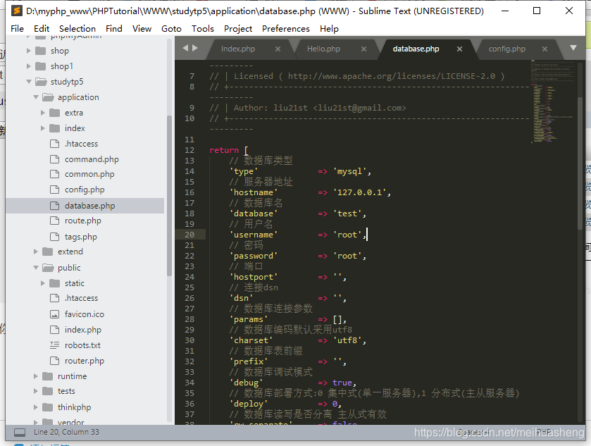 thinkphp5学习路程 三 数据库操作_thinkphp db::name inst-CSDN博客