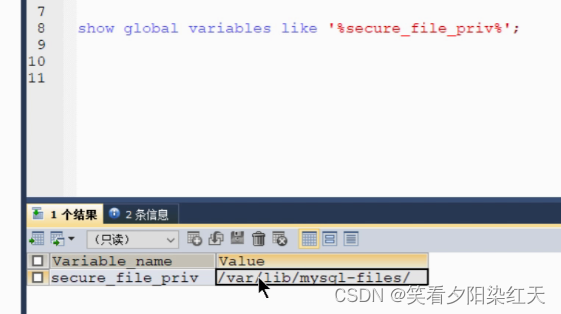 MySql导入数据出现The MySQL server is running with the --secure-file-priv怎么解决？_the sql server is ...