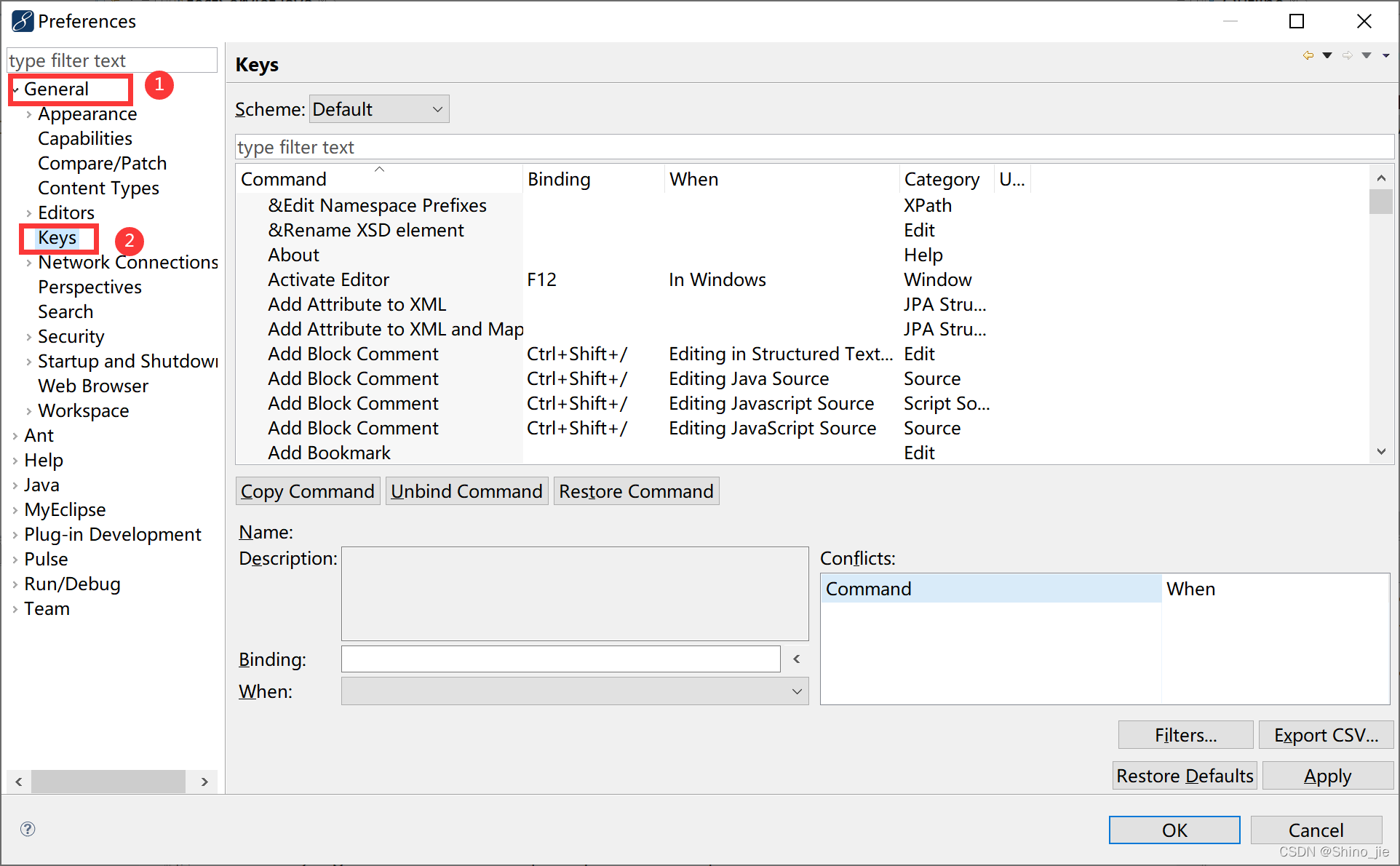 【Java Web】eclipse或myeclipse常用快捷键_javaweb快捷键-CSDN博客