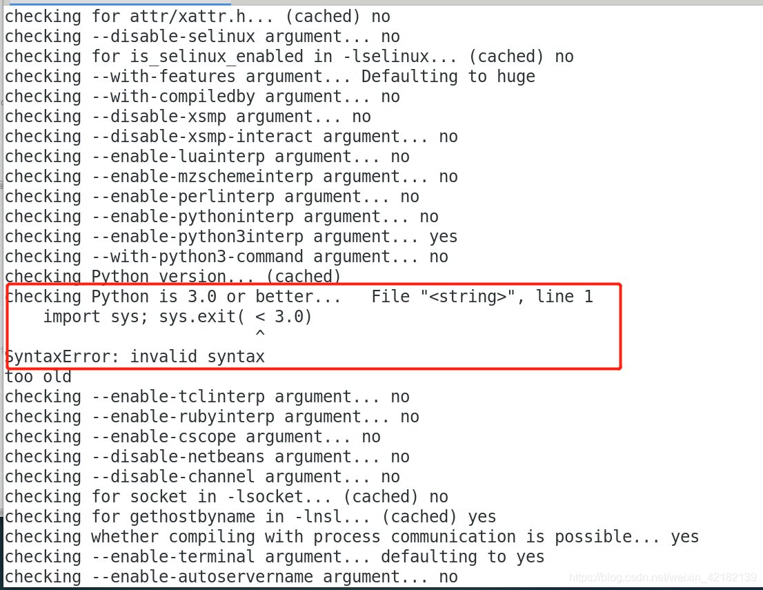 求助：Centos7.7编译vim8.2对pytjon3.8.2支持出错:checking Python is 3.0 or better..._checking python is 3.0 ...