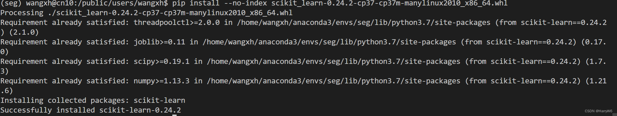 离线安装Linux包的方法——以sklearn为例_sklearn离线安装-CSDN博客