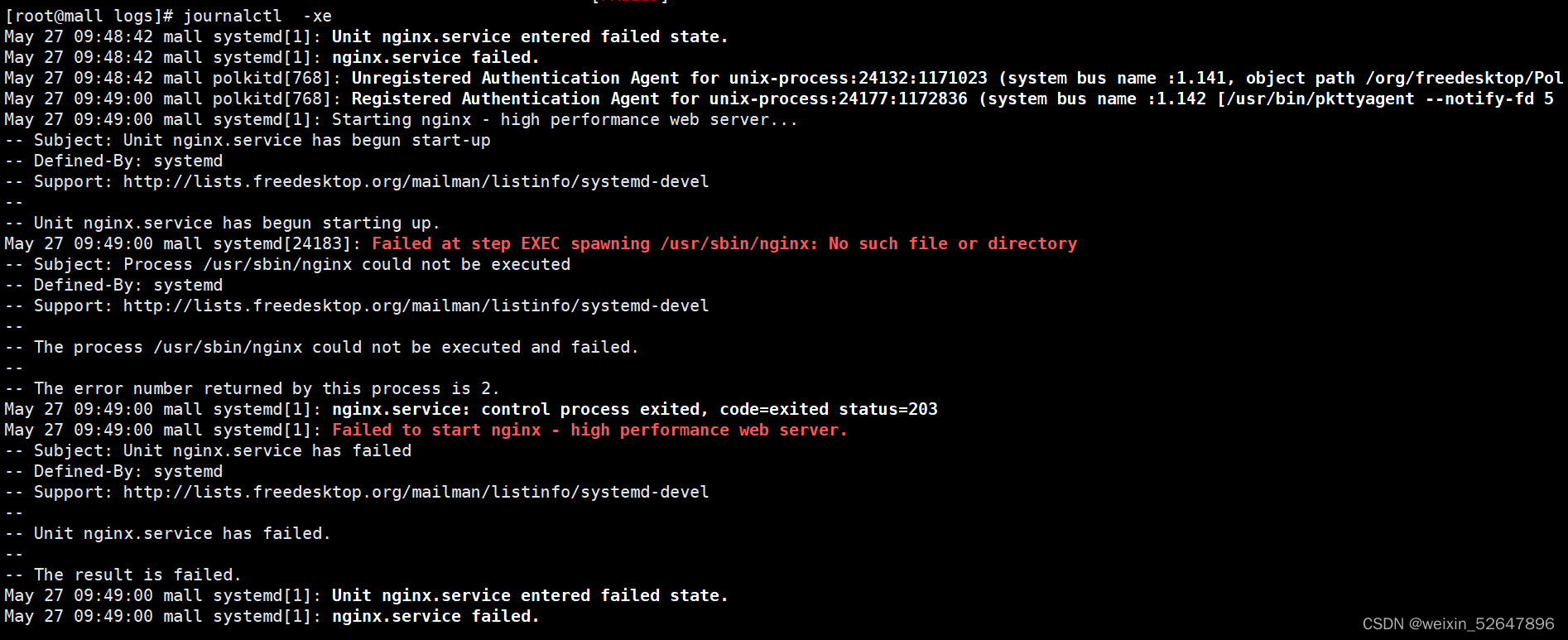 当nginx出现启动不了的情况时_please ensure that there is no nginx process in th-CSDN博客