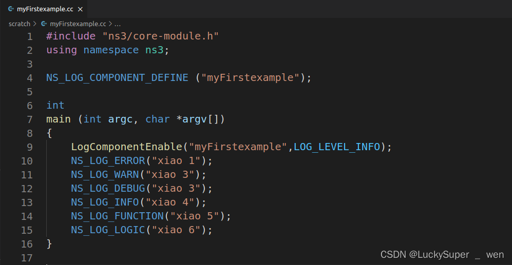 第一章 ns3-Logging(日志)系统_ns3生成日志-CSDN博客