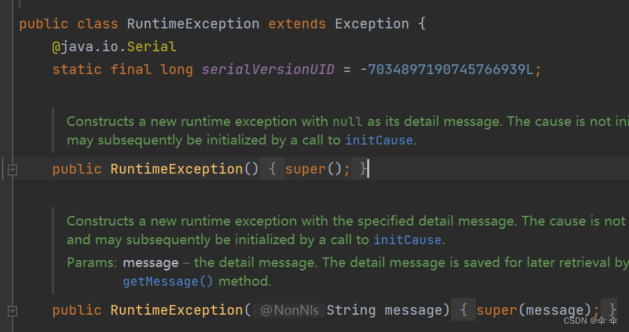 Java异常_runtimeexception.getcause() 空指针-CSDN博客