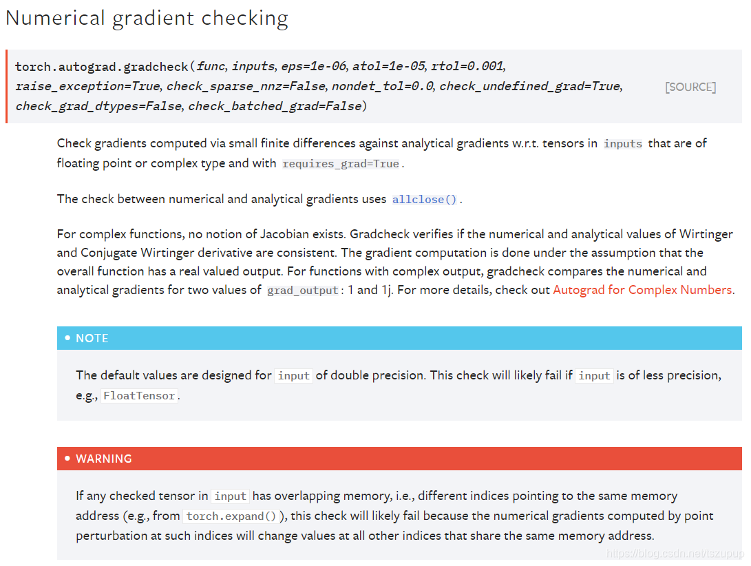 PyTorch检查模型梯度是否可导_gradcheck-CSDN博客