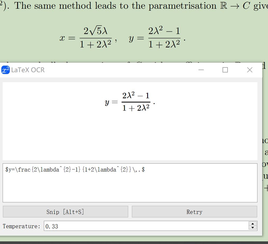 快速OCRLaTeX公式：Pix2Tex工具教程,-CSDN博客