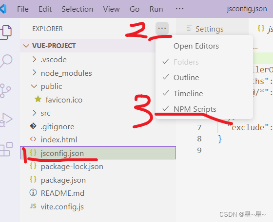 Visual Studio Code底部不显示npm script/NPM 脚本，怎么办？_vscode npm脚本-CSDN博客