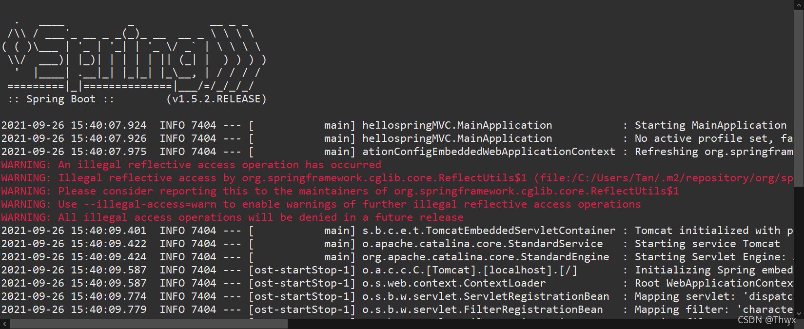JDK11+Springboot+eclipse发出WARNING: An illegal reflective access operation has occurred警告_eclipse ...