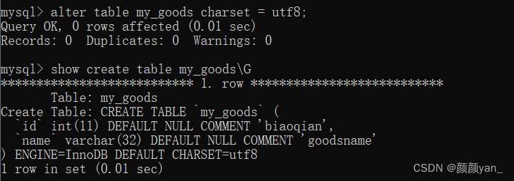【mysql学习笔记】数据库数据表的创建、查看、选择与修改查看数据表 Csdn博客