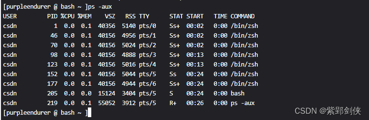 Linux Shell编程学习笔记59： Ps 获取系统进程信息，类似于windows系统中的tasklist 命令 Csdn博客 