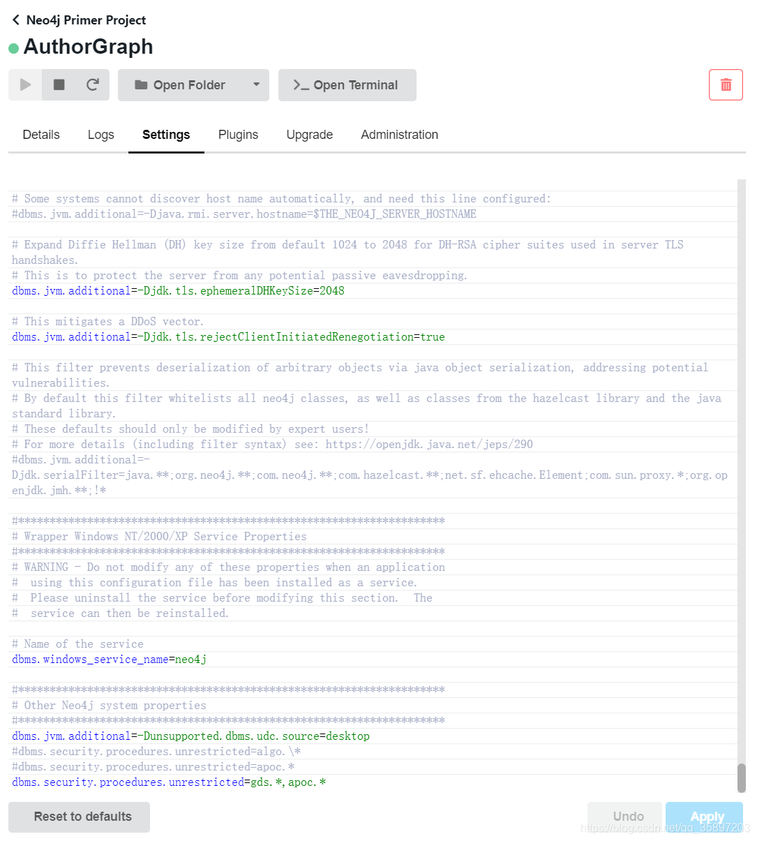 Neo4j桌面版安装APoC与GDS插件-CSDN博客