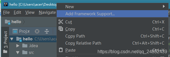 在IDEA中运行第一个scala程序_添加scala框架:add framework support ---- scala ---- ok-CSDN博客