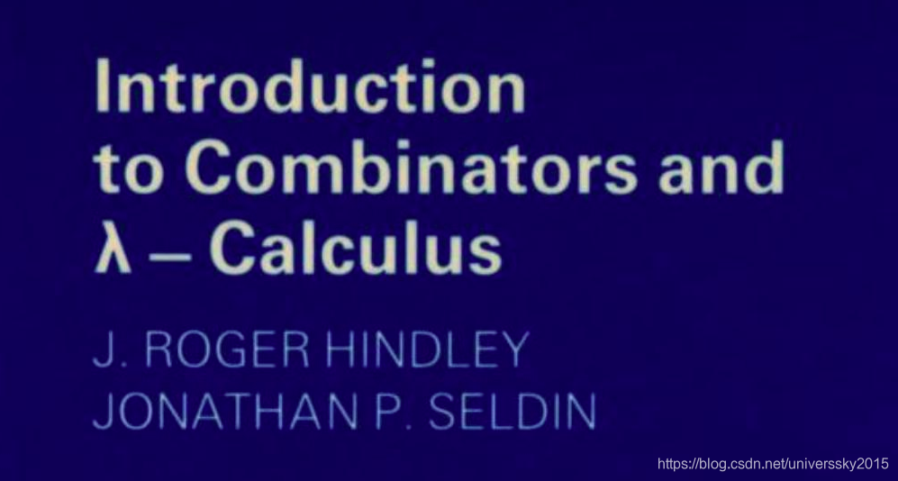 The Lambda Calculus and Combinators-CSDN博客