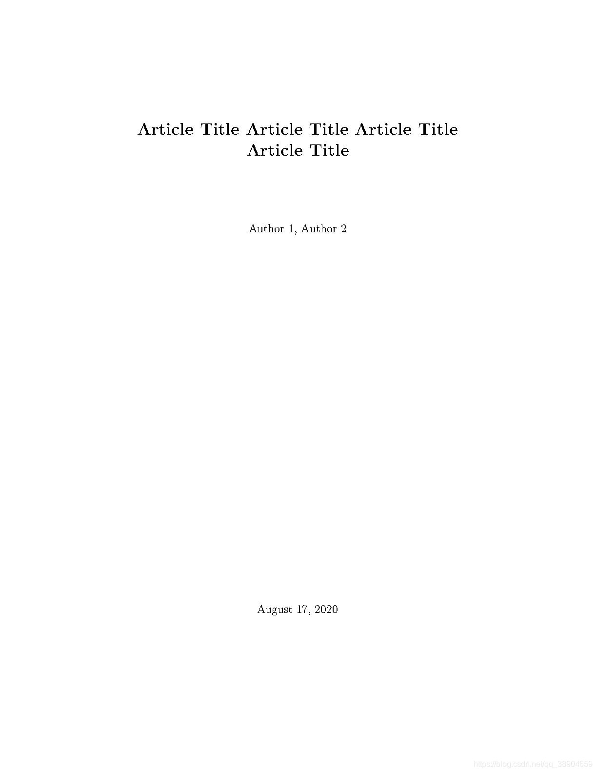 【LaTeX Template】Author Biography_author biography怎么写-CSDN博客