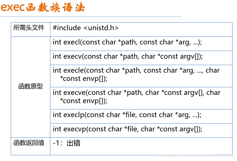 exec函数族详解-CSDN博客