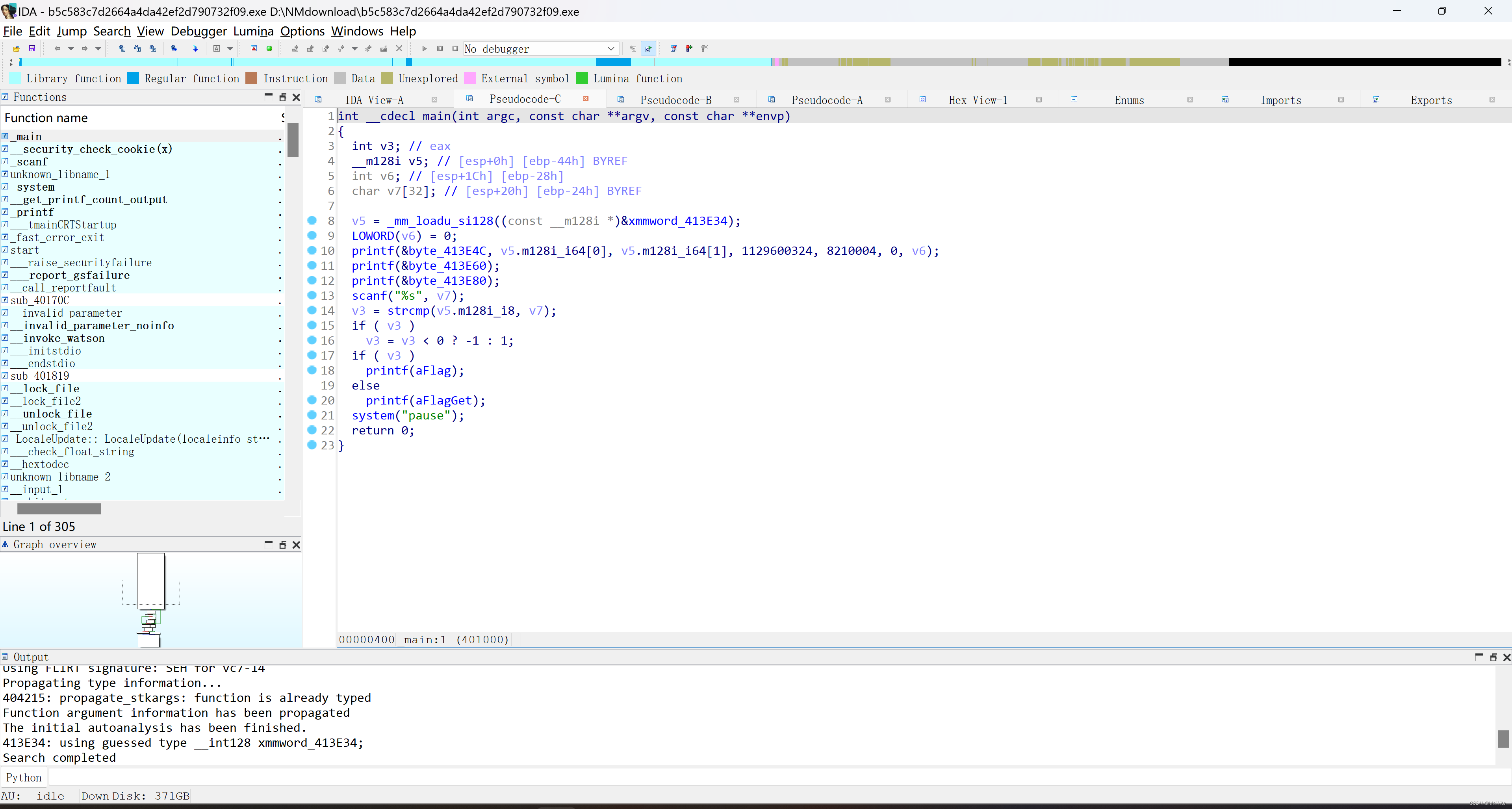 【攻防世界】记录一次re1的发现（同样的事新手区不少见）_攻防世界re1-CSDN博客