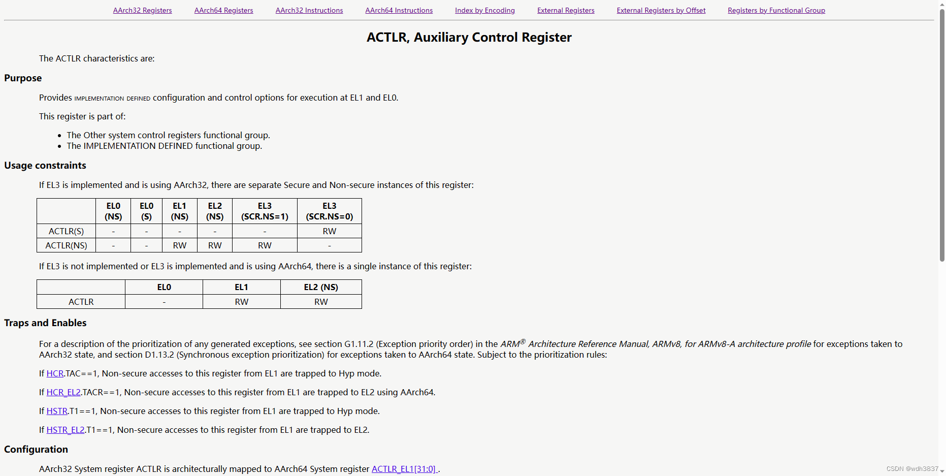 AArch32 & AArch64 Registers map详细解析与索引-CSDN博客