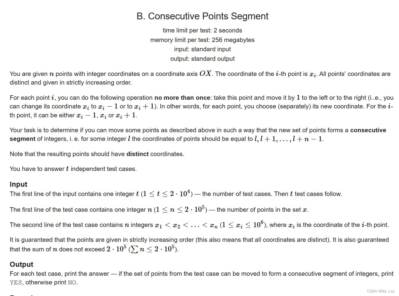 B. Consecutive Points Segment - 思维-CSDN博客
