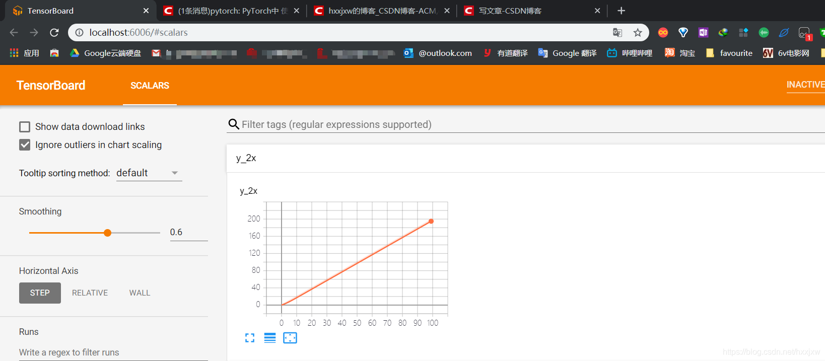 Pytorch(九) —— Tensorboard(当有了tensorboard日志文件怎么可视化它)(同时显示多个模型)(vscode的tensorboard)(TensorboardX ...