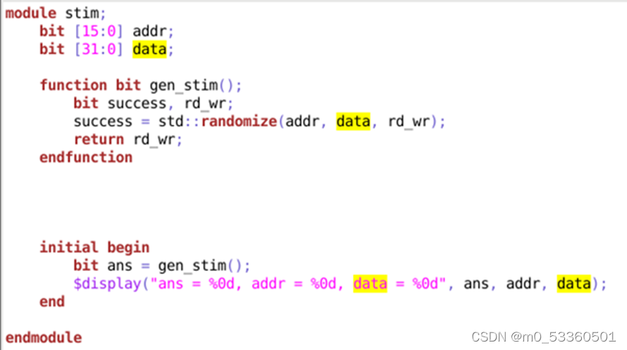 SystemVerilog----随机_systemverilog随机数-CSDN博客