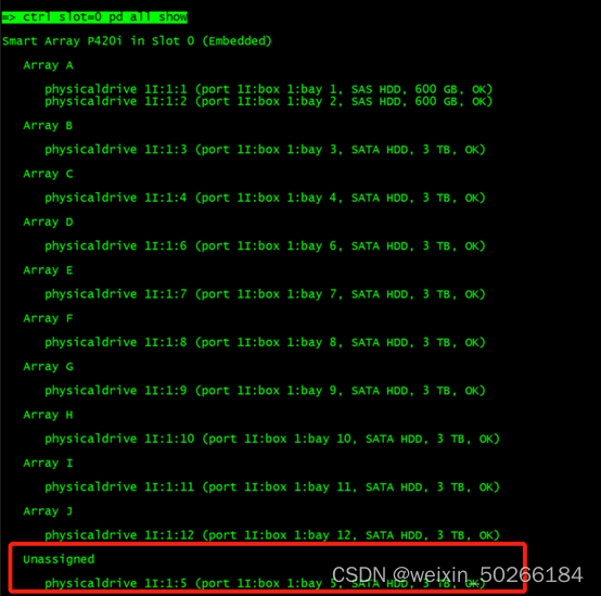 记录一次hp服务器磁盘更换后的raid制作_ssacli-CSDN博客