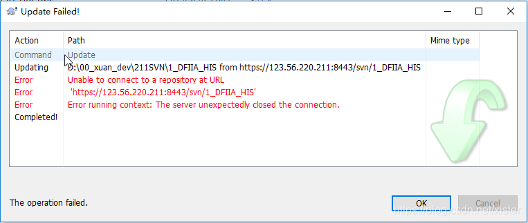 SVN连接不上，提示：Error running context: The server unexpectedly closed the connection.-CSDN博客