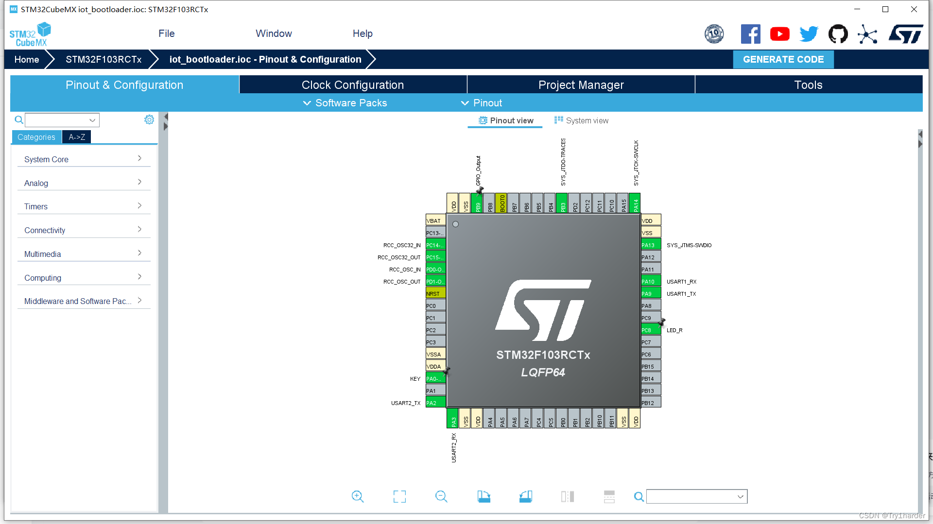 STM32+Cubemx+腾讯云OTA(二)Bootloader②_cubemx可以生成bootloader吗-CSDN博客