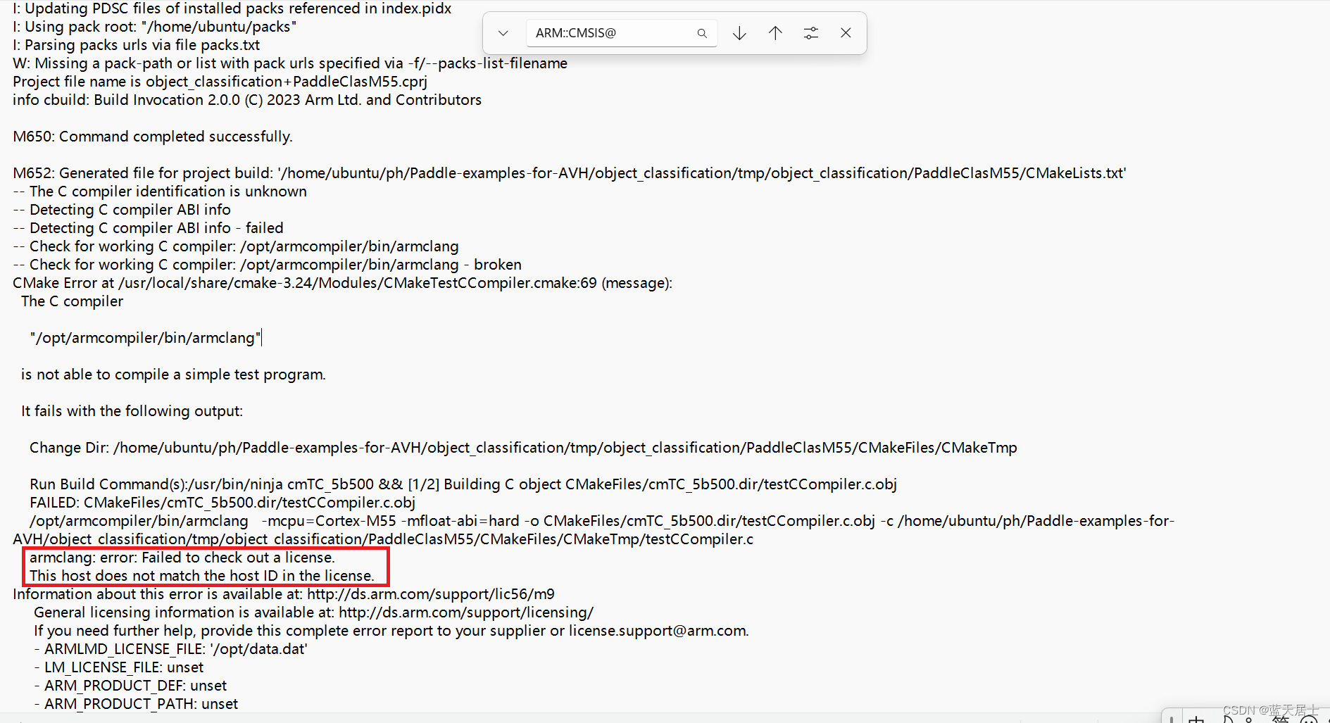 零知识玩转AVH（8）—— 门槛任务（3）所遇错误及解决（2）_cpackget init-CSDN博客