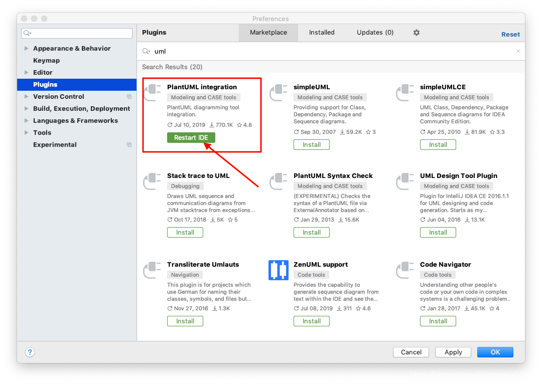 mac笔记本上在Eclipse，Intellj Idea CE上安装plantuml插件（貌似Eclipse结合的更好）_mac ...