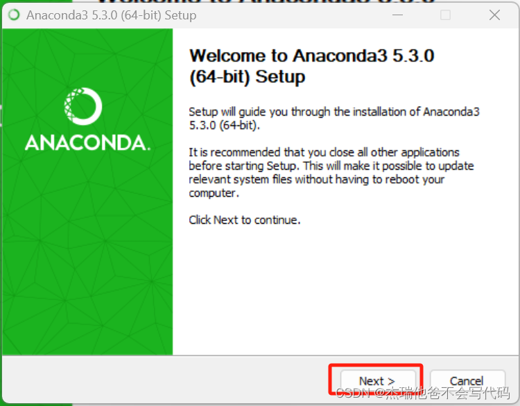 Windows系统下安装anaconda_windowsserver anaconda-CSDN博客