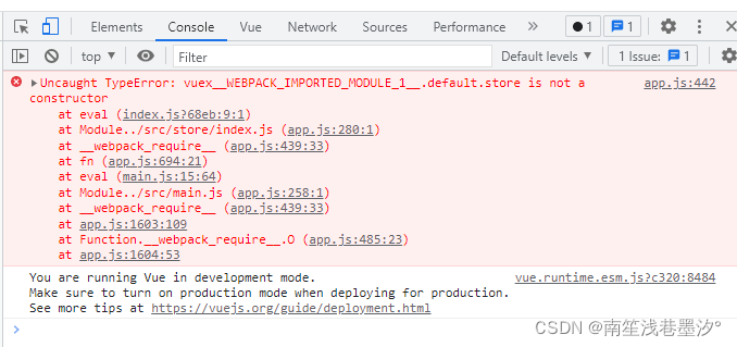 Uncaught TypeError: vuex__WEBPACK_IMPORTED_MODULE_1__.default.store is not constructor-CSDN博客