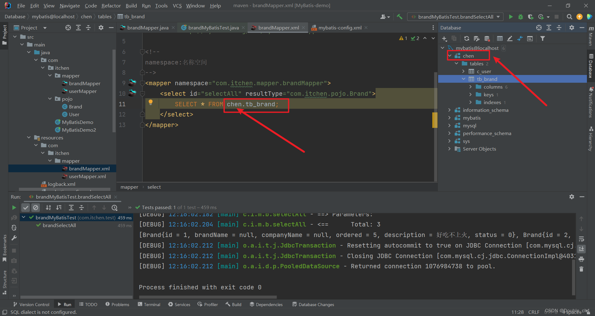 在IDEA 中 使用 MyBatis 访问数据库时 报错 Table ‘mybatis.xxx_xxx‘ doesn‘t exist-CSDN博客