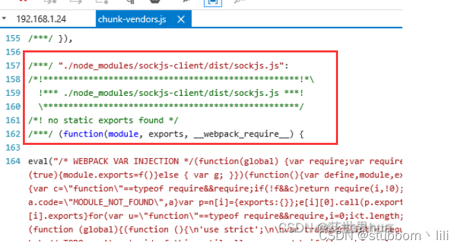 IE浏览器chunk-vendors.js 提示sockjs-client错误_chunk-vendors.js 文件报错-CSDN博客