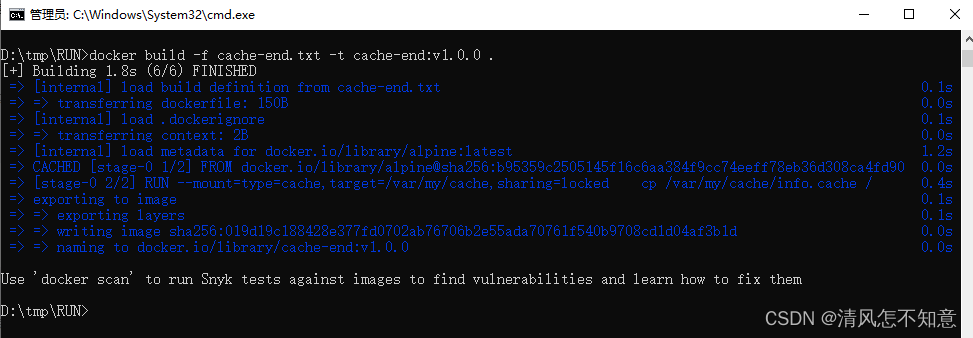 Dockerfile命令详解之 RUN（三）：RUN --mount=type=cache_docker run --mount-CSDN博客