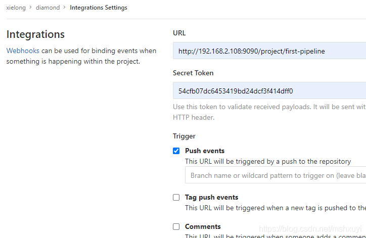 Jenkins 连接 Gitlab 实现 Push 代码 自动构建jenkins Git Push Csdn博客