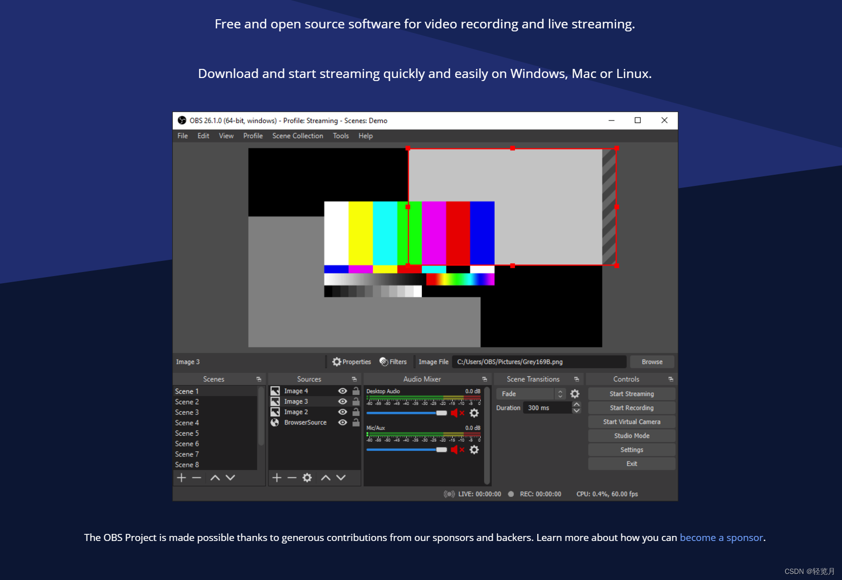 OBS(Open Broadcaster Software)_0pen broadcaster soft-CSDN博客