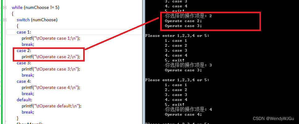 C/C++ 条件选择switch语句的使用，break不是必须的_c++char和switch-CSDN博客