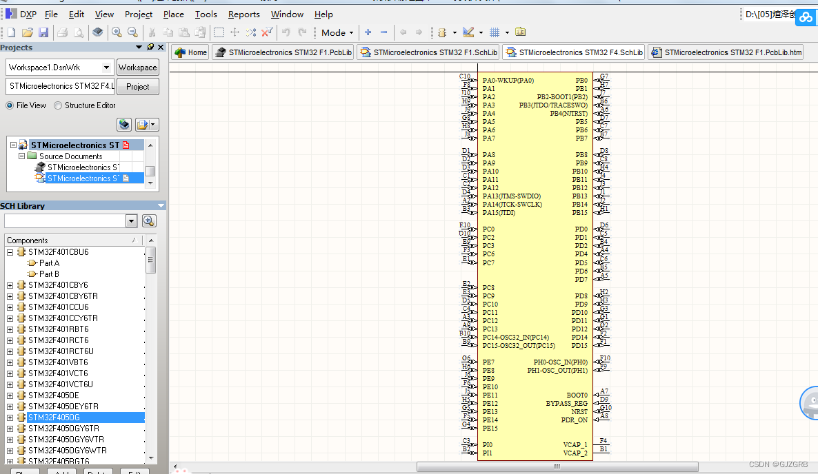 STM32 F1 F4系列AD09 AD10 AD18 AD19集成库原理图库+PCB封装库文件_stm32pcb封装库-CSDN博客