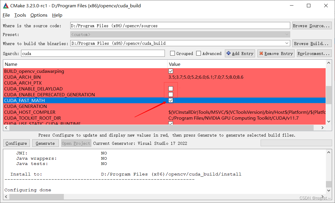windows下，opencv4.8.0+cuda编译及在vs2022中使用的详细教程_vs2022打包cuda程序-CSDN博客