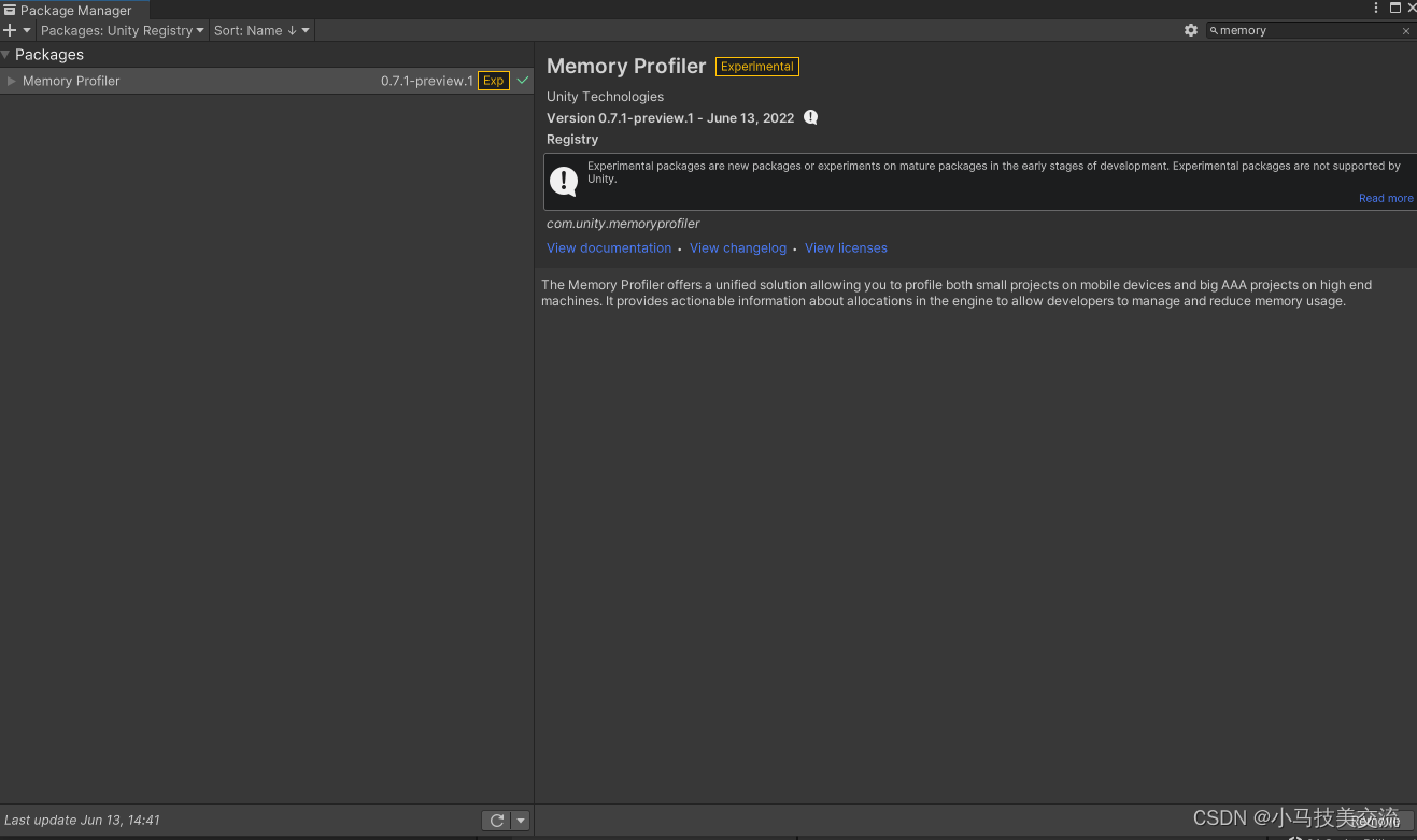 unity38——MemoryProfiler性能分析器，截帧分析当前性能占用率的具体文件_unity查看性能消耗-CSDN博客