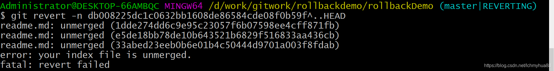 图文详解 Git线上恢复之前任意版本的两种方法reset、revert_gitlab revert-CSDN博客