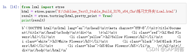 【学习笔记】Python - Lxml_lxml获取网页源码-CSDN博客