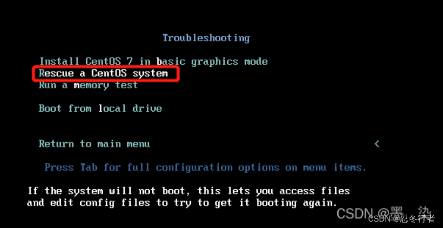 Centos7重置root用户密码_centos7更改root密码-CSDN博客